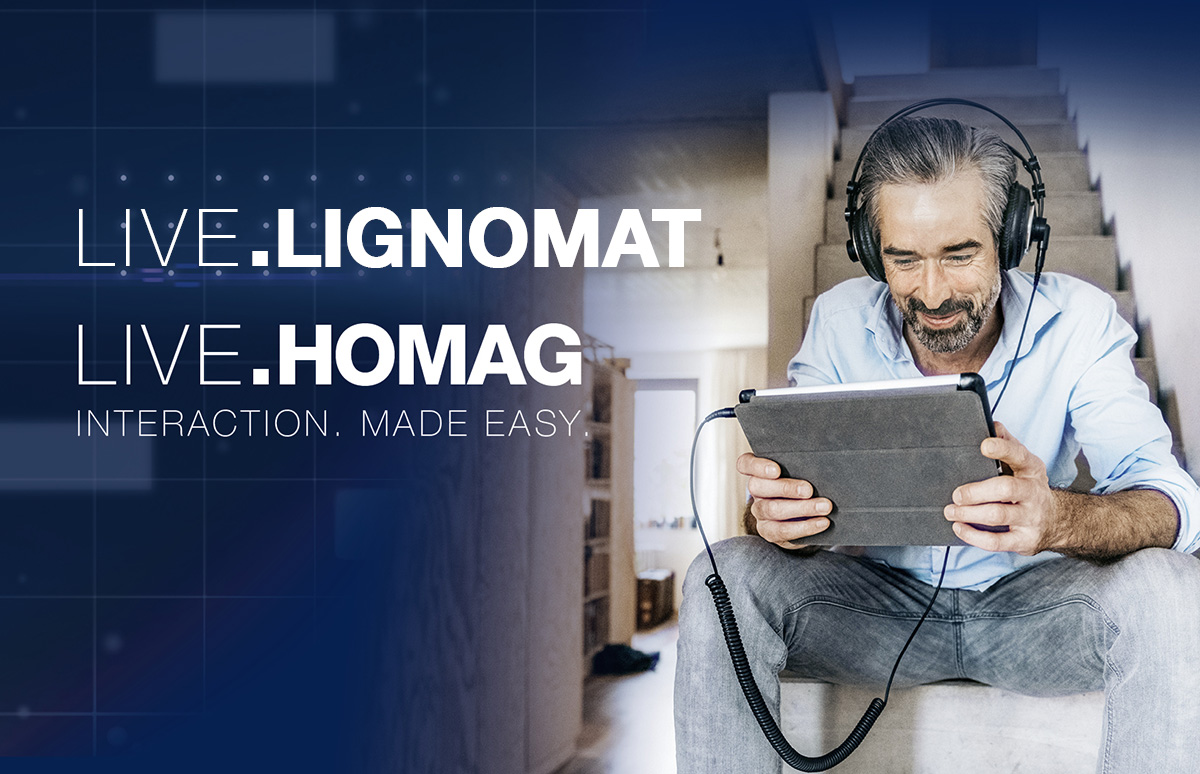 Live.HOMAG 2021: Témák sokasága, új lehetőségek, új élmény - Lignomat Kft.